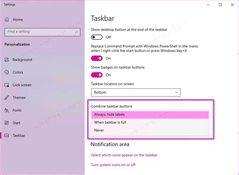 Enable Text Labels For Running Apps In Windows Taskbar