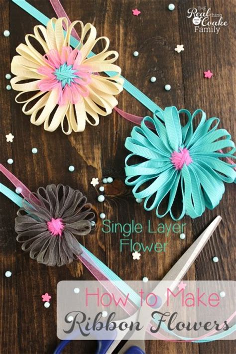 How To Make A Flower From Ribbon