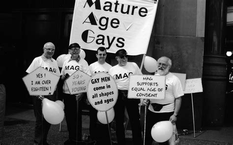 Mature Age Gays Men Celebrating Their Sexuality And Age During