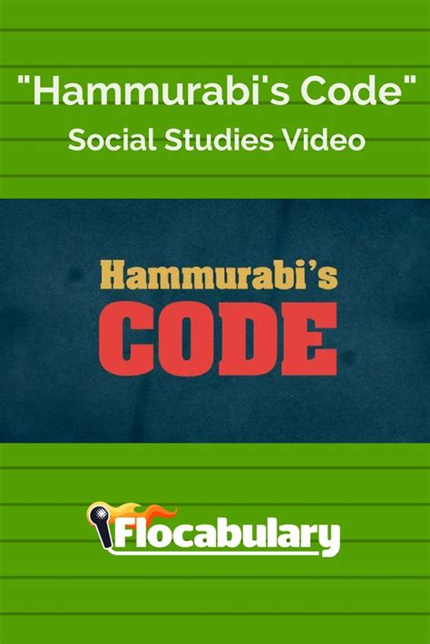 An Eye For An Eye Learn All About Hammurabis Code In This Flocab