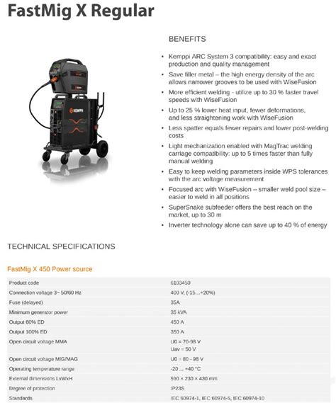 Kemppi Fastmig X8 Mig Welders Kemppi Fastmig X8 Mig Welders