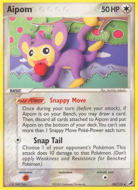 Check The Actual Price Of Your Aipom 34 115 Pokemon Card