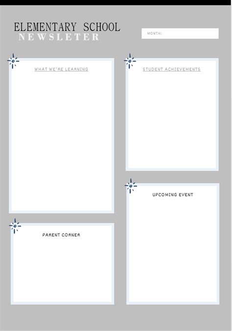 School Newsletter Templates Free Report Templates