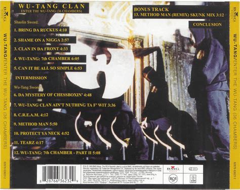 Hip Hop Enfermizo Wu Tang Clan Enter The Wu Tang Chambers