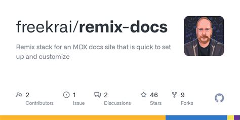 Github Freekrairemix Docs Remix Stack For An Mdx Docs Site That Is Quick To Set Up And Customize