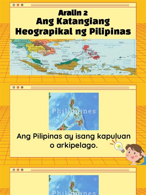 Araling Panlipunan 4 1 2 Ang Katangiang Heograpikal Ng Pilipinas Pdf