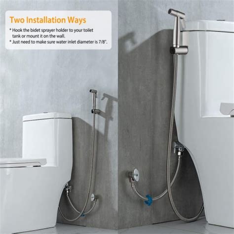 Stainless Steel Handheld Bidet Sprayer Kit For Personal Hygiene 1 Set