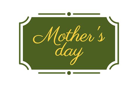 해피 어머니의 날 텍스트 프레임입니다 기하학적 프레임과 아름다운 글자가 있는 장식용 스티커 엄마를 위한 인사말 카드입니다 인쇄를 위한 디자인 요소입니다 평면 벡터 일러스트