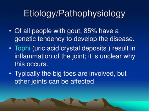 PPT Gout Gouty Arthritis PowerPoint Presentation Free Download ID 3569317