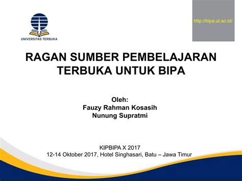 Fauzy Rahman Kosasih Ragam Sumber Pembelajaran Terbuka Untuk Bipappt