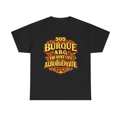 505 Burque Albuquerque T Shirt New Mexico Vintage Badge Etsy