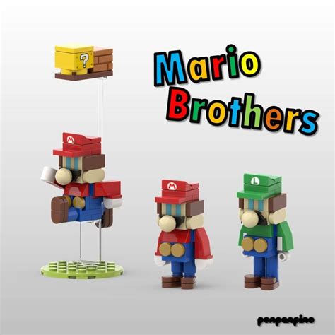 Lego Moc Super Mario Brothers By Ponpanpino Rebrickable Build With Lego