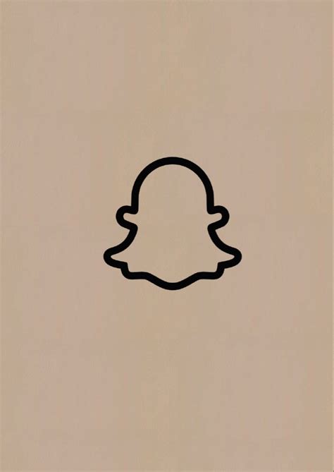 Logo Snapchat Beige Et Noir