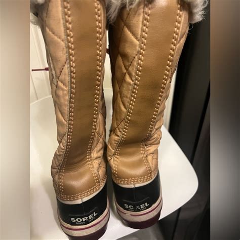 Sorel Shoes Sorel Womens Lace Up Faux Fur Trim Waterproof Knee High