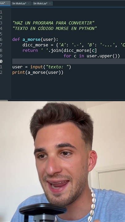 Convierte Texto A Código Morse En Python 🔤 ️〰️🐍 Youtube
