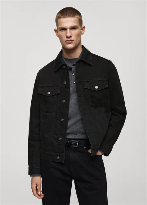 Blouson En Jean Poches Homme Mango France Métropolitaine