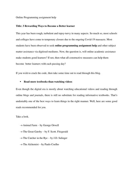 Ppt Online Programming Assignment Help Powerpoint Presentation Free