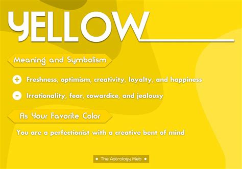 What Is The Symbolism Of The Color Yellow At Hamish Riddoch Blog