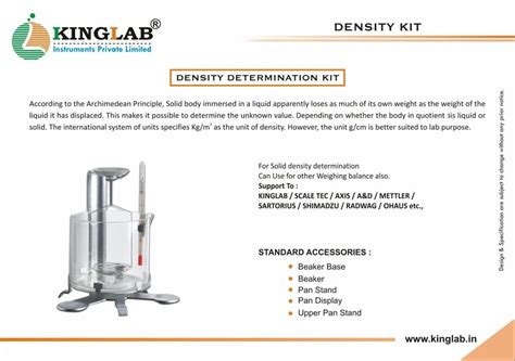 density determination kit system for measurement at ₹ 12000 piece in