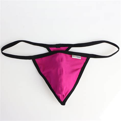 MIZOK New Sexy Mens Bikini Elastic Briefs Thongs G String Underwear