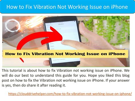 Call 1 800 385 7116 How To Fix Vibration Not Working Issue On Iphone By Clouddrivehelper01 Issuu