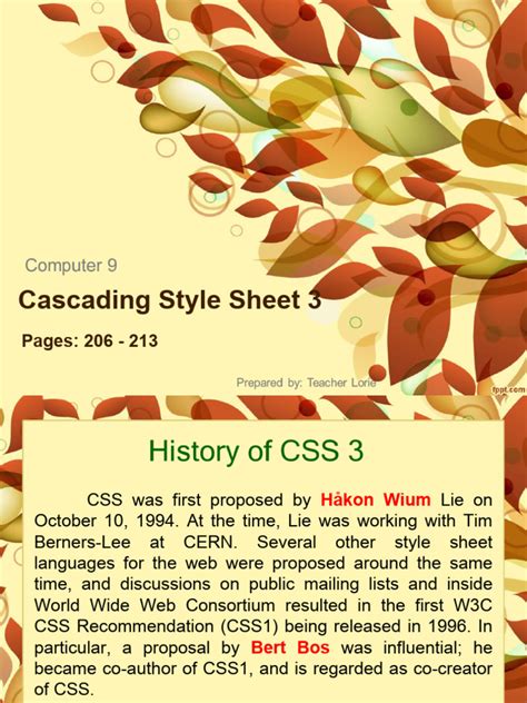 cascading style sheet 3 pdf