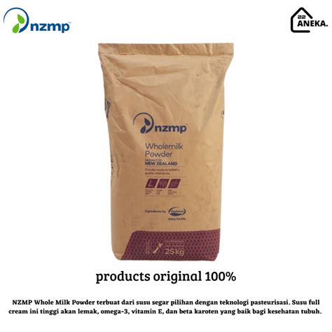 Jual Susu Bubuk Wholemilk Powder 1 Kg Nzmp Halal Repack Shopee Indonesia