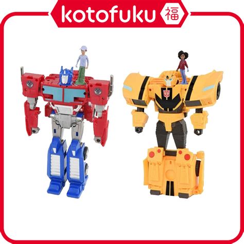 日本 Takara Tomy 多美 玩具 變形金剛：地球火種 柯博文and羅比 大黃蜂and茉 蝦皮購物