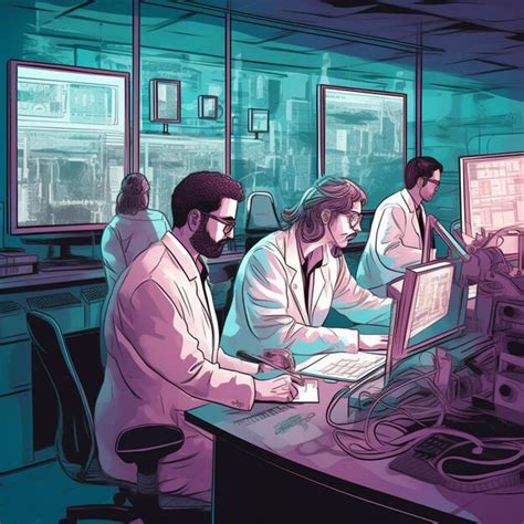 Premium Ai Image Team Of Advanced Scientist Checking The Solution