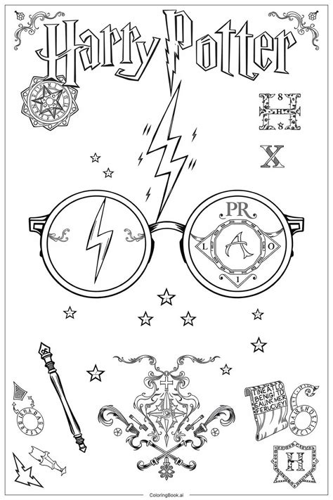 해리포터 색칠 페이지