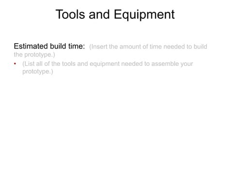 Prototype Build Procedure Template Ppt Prototype Build Procedure Template Ppt