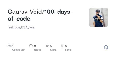 Gaurav Pant On Linkedin Github Gaurav Void100 Days Of Code