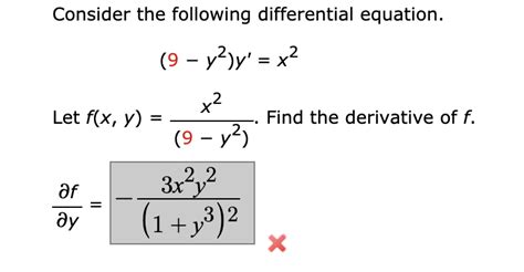 Solved Consider The Following Differential Equation Chegg