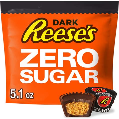 Reese's Zero Sugar Miniatures Dark Chocolate Peanut Butter Cups Candy,(1PACK), - Walmart.com