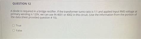 Solved Question 1 Select The Correct Output Waveform Across