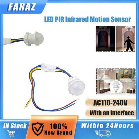Led Pir Infrared Pc Motion Sensor Detection Automatic Sensor Light