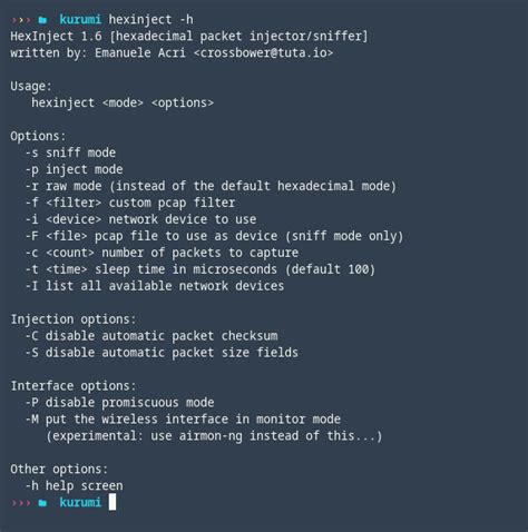 Tutorial Hexinject Hexadecimal Packet Injector TEGALSEC