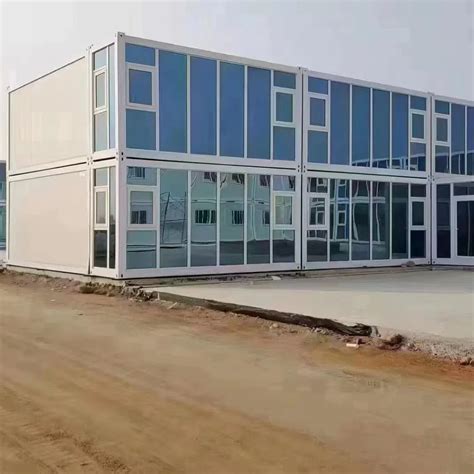 Luxury Well Designed Prefabricated Glass Facade Office Building Container Prefab Pod House