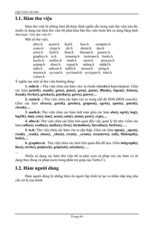 Lap Trinh C Phan Chuong PDF