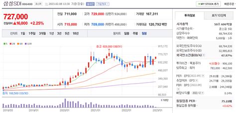 삼성의 미래 먹거리 배터리 2차전지 삼성 Sdi 분석 및 전망 — 한량선비의 기록