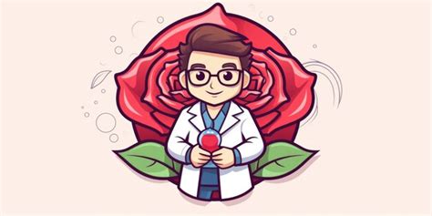Premium Photo Scientist Mascot For A Company Logo Line Art Generative Ai