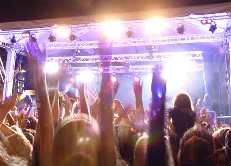 Concert Crowd Stage View