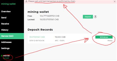 Withdraw Dao Error · Issue 1392 · Nervosnetworkneuron · Github
