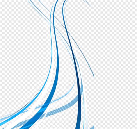 Descarga gratis Ilustración de líneas azules onda azul decoración