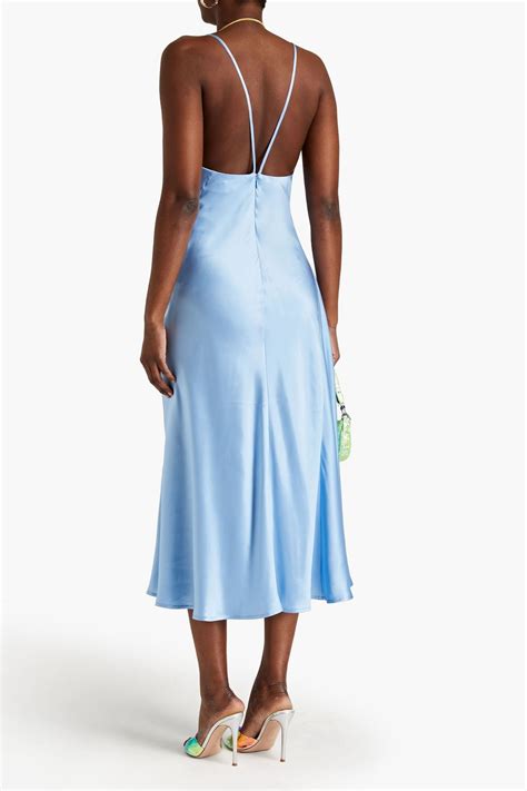 Victoria Beckham Silk Satin Crepe Midi Slip Dress The Outnet
