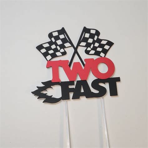 Two Cake Topper Im Two Cake Topper Two Fast Cake Topper Too Fast