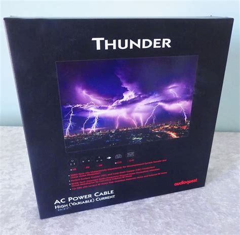 New Audioquest Thunder AC Power High Variable Current Cable Reverb