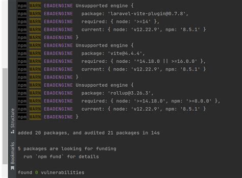 Dúvida Erro Ao Executar O Npm Install Laravel Criando Uma Aplicação Com Mvc Alura