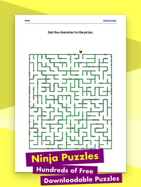 Medium Maze 22 Free Printable Pdf Puzzle