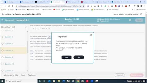 Math 2412 Ch 2 Sec 1 Homework Part 1 Day 6 Youtube
